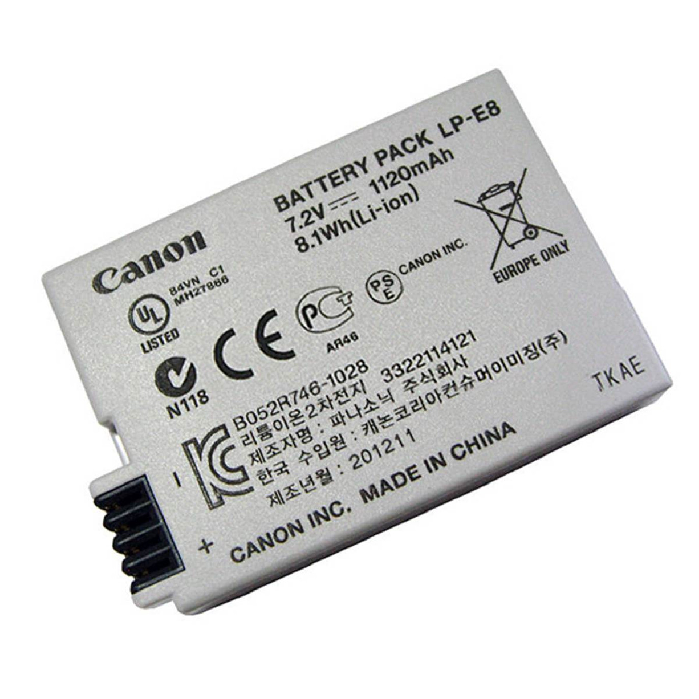 Canon Batterie LP-E8 pour EOS 550D/600D/700D - Prophot