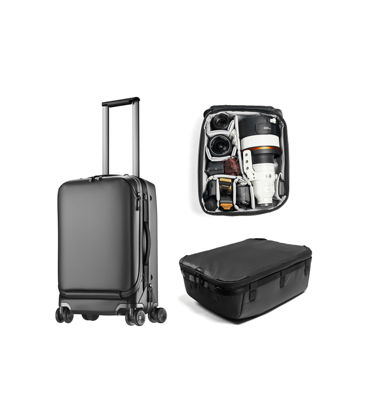 Peak Design Valise Roller Pro Creator Bundle - Noire avec Inserts - Prophot